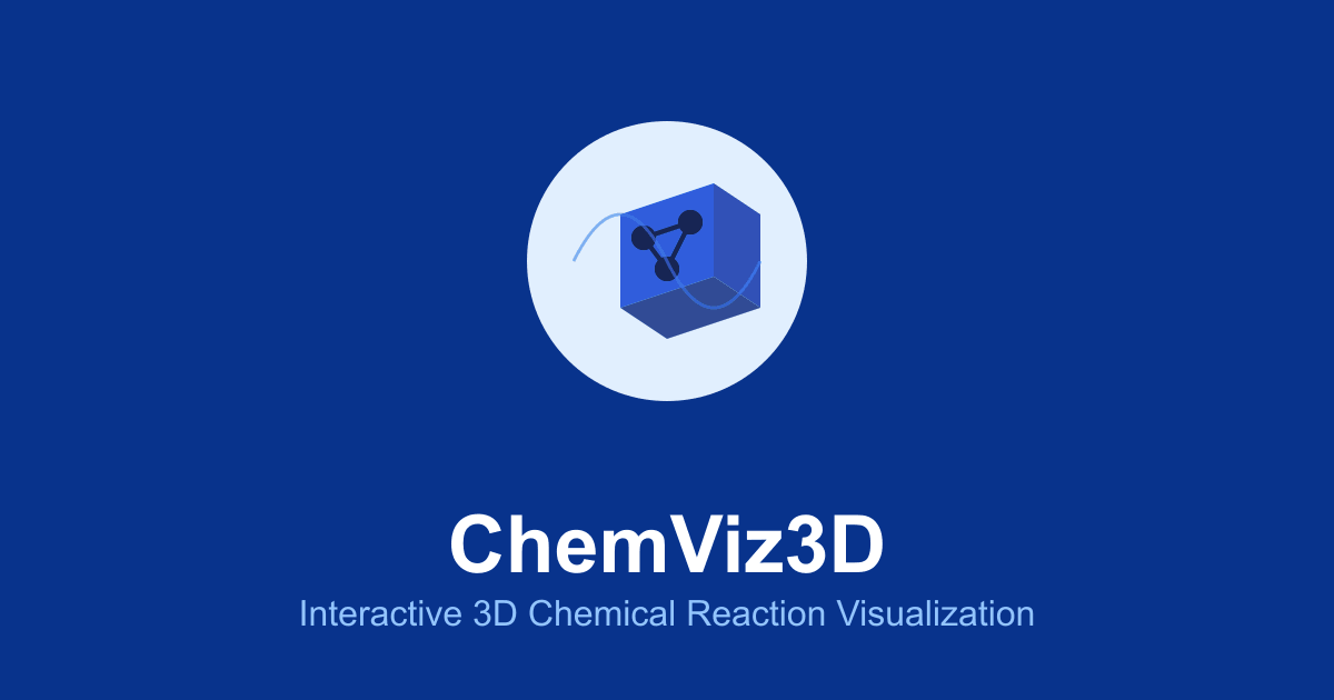 ChemViz3D | 3D Chemical Reaction Visualization